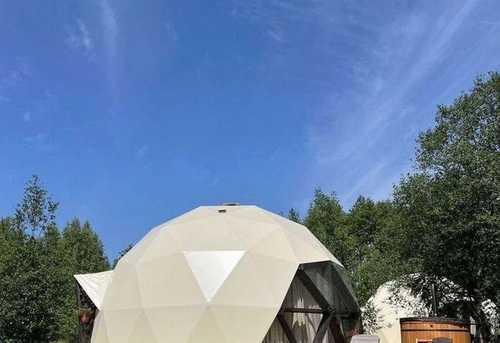 Шатер всесезонный, геодезический купол диаметр 7м