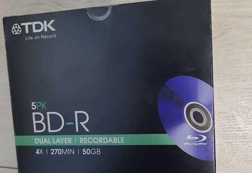 BD-R диски упаковка 5 шт