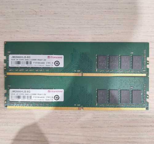 Оперативная память ddr4 16gb(2x8gb) 2666