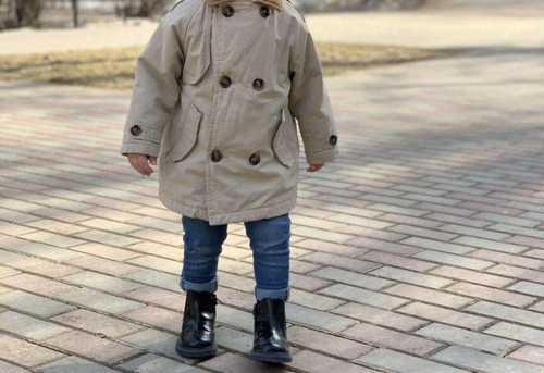 Детская ветровка zara, детский плащ пальто