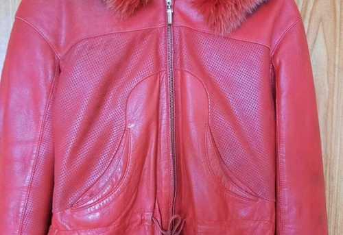 Женская кожаная куртка