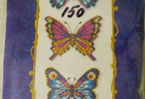 Вышивка крестиком"Искусница"Бабочки синие"