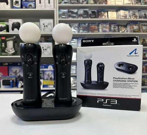PlayStation Move PS3/PS4 + Зарядная станция