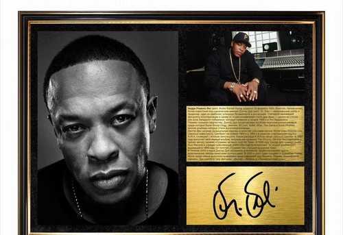 Dr. Dre автограф подарочная картина