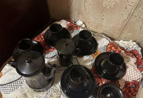 Чайный сервиз СССР черный
