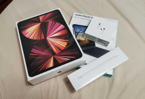 Продаю iPad pro 11" 2021 WF 256 GB, стилус,клав-ру