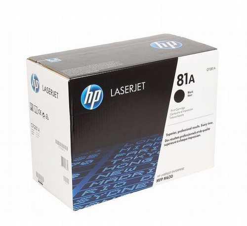 Лазерный картридж HP 81A черный 110647
