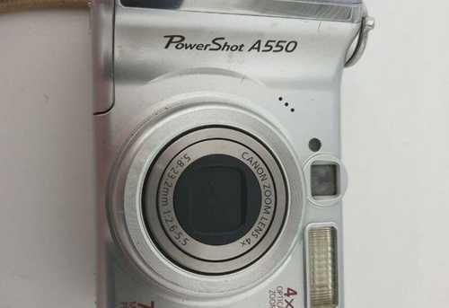 Компактный фотоаппарат Canon A550