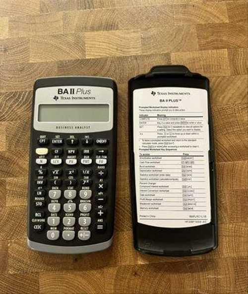Финансовый калькулятор BA II Plus Texas