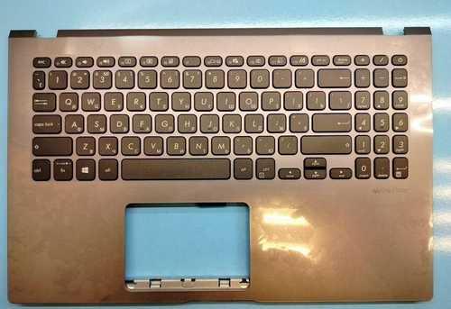Топкейс с клавиатурой ноутбука Asus X509 серый
