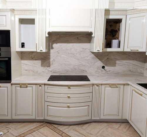 Столешница с фартуком из камня Corian м2/руб