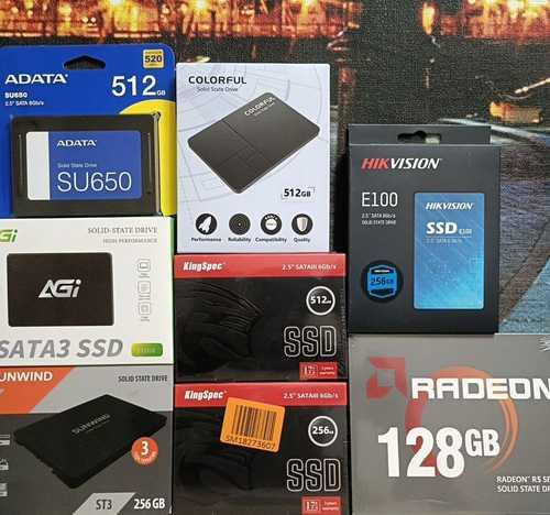 SSD SATA 2,5 128гб 256гб 512gb