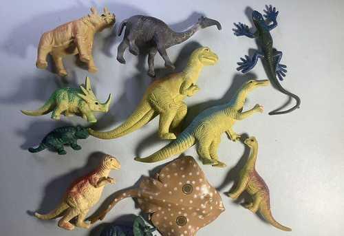 Фигурки Винтажные Динозавры из резины
