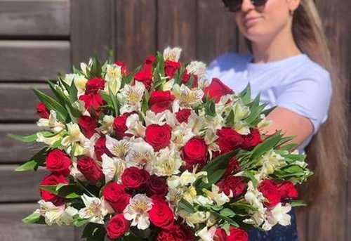 Букет из 101 розы с доставкой / заказ цветов