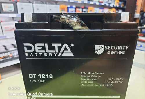 Доставка Акб 18Ач"delta DT1218" Эхолот,мото,металл