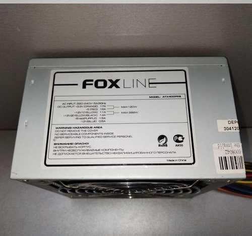 Блок питания Б/У 400W Foxline ATX-400PRS