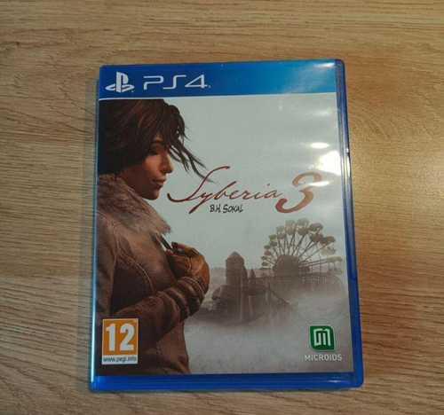 Диск на ps4 Syberia 3