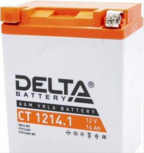 Аккумулятор delta CT 1214.1 12V (YB14-BS, ytx14ah
