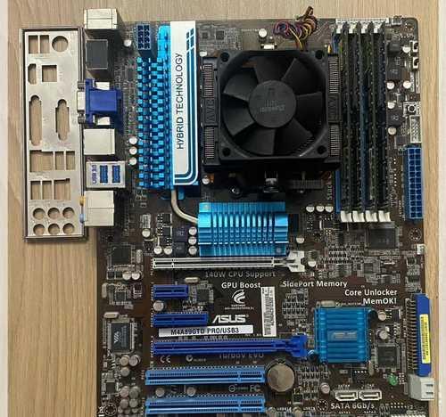 Комплект asus M4A89GTD PRO/USB3.0 Phenom X4 965 Па