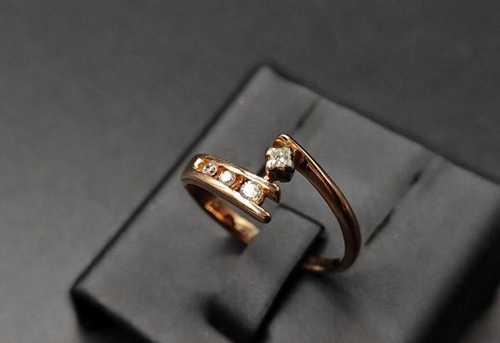 Золотое кольцо с бриллиантами 585 грингор