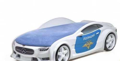 Кровать-машина «Полиция» Мебелев