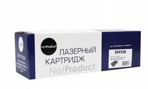 Картридж NetProduct CF412X (HP 412X) желтый увелич