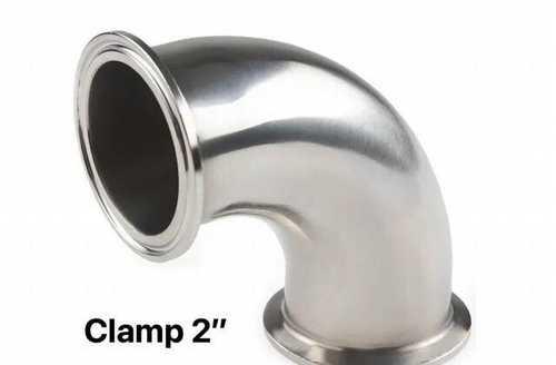 Отвод 2 дюйма Clamp без ниппеля под термометр