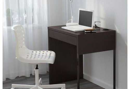 Стол письменный черный Икея IKEA Микке 73x50 см