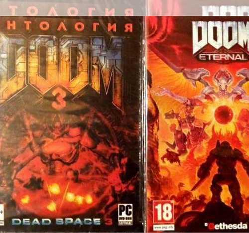 Doom 3 + eternal запечатанный на пк