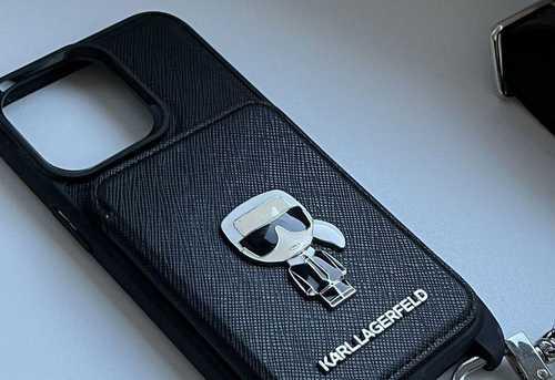 Чехол кардхолдер iPhone 13 pro Karl Lagerfeld