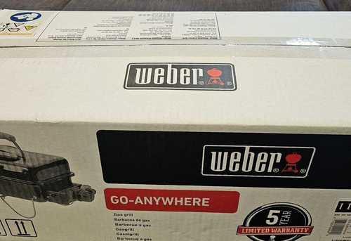 Газовый гриль weber GO-anywhere черный, 1141075