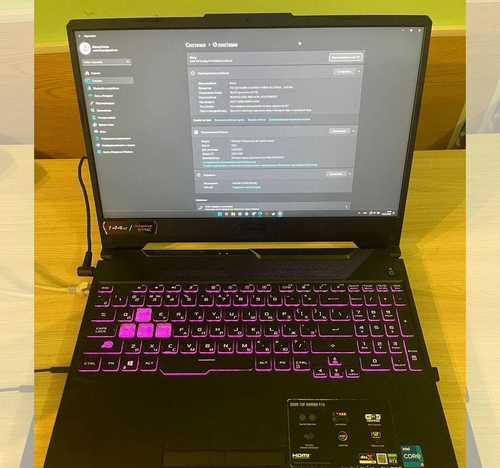 Игровой ноутбук asus TUF gaming F15