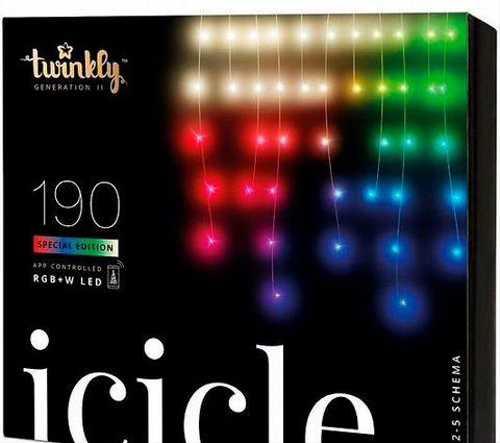 Гирлянда Twinkly Icicle,190 LED, rгб+W, Wi-Fi TWI1