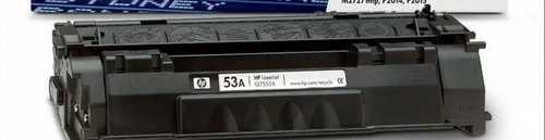 HP Q7553A (53A) картридж черный (без коробки и пак