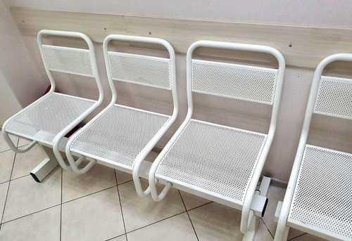 3-х местные) Секционные стулья перфорированные