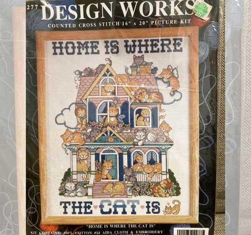 Design Works 9277 "Home Is Where The Cat Is"