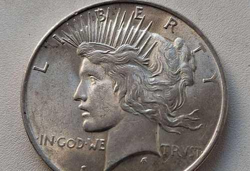 Серебряная монета 1 Доллар США 1922 г, Мирный бакс