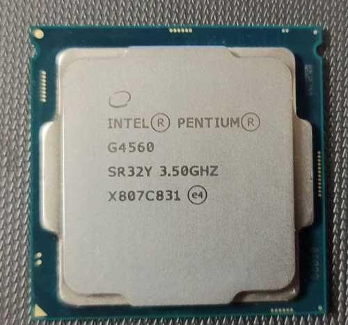 Процессор CPU Intel pentium g4560