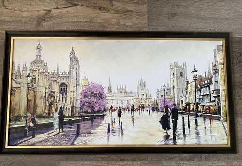 Картина на холсте «Кембридж», 50х100 см