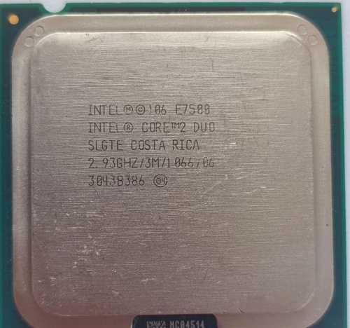 Процессор intel Core 2 duo E7400 / E7500