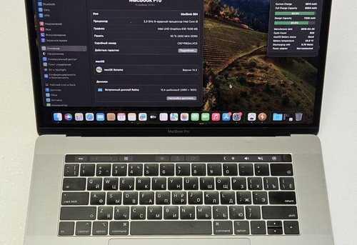 MacBook Pro 15 (2019), 512 ГБ, Core i9, 2.4 ГГц, RAM 16 ГБ, Radeon Pro 560X 4 ГБ