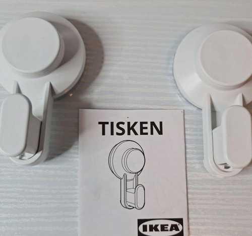 IKEA тискен Крючки с присоской. 2 шт, белый