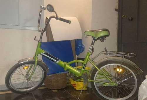 Детский зеленый велосипед бу