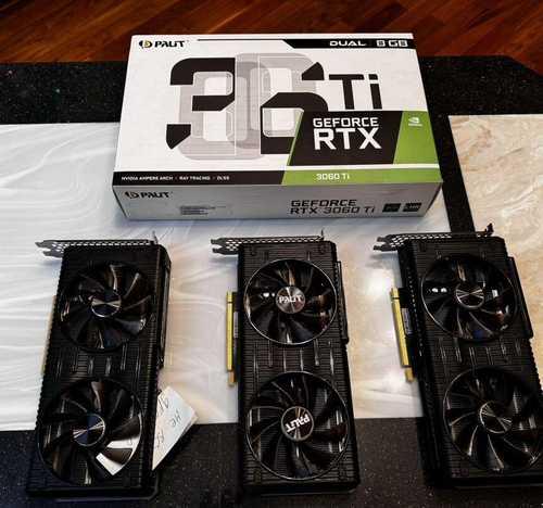 Видеокарты Palit GeForce RTX 3060 Ti неисправные