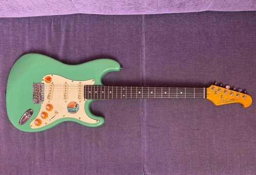 Электрогитара J&D Stratocaster Surf Green Vintage