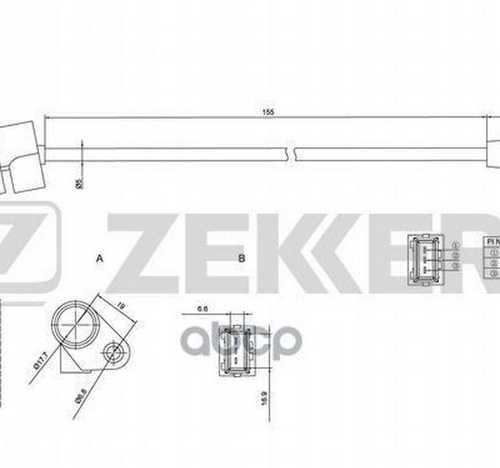 Датчик положения к/вала zekkert SE4019 Kia