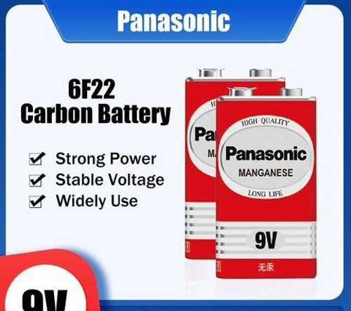 Батарейка 9v крона Panasonic 9V 6F22 6LR61 MN1604