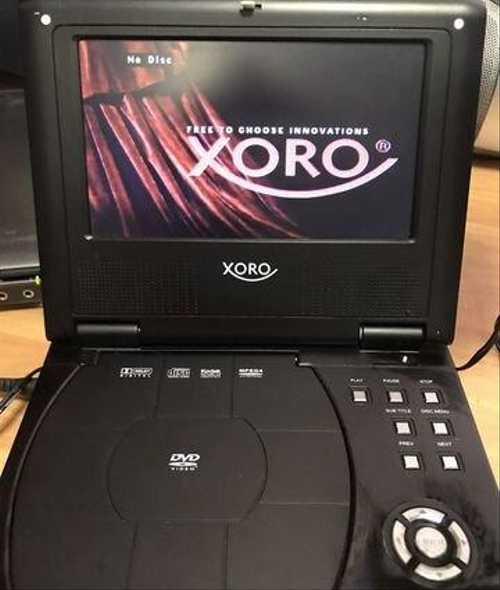 Портативный mpeg 4 DVD проигрыватель/ xoro HSD7100