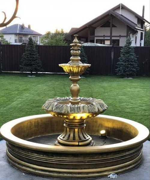 Садовый фонтан Королевский в бронзе