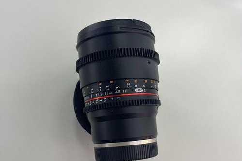 Samyang 85mm t1.5 as if umc ll sony e